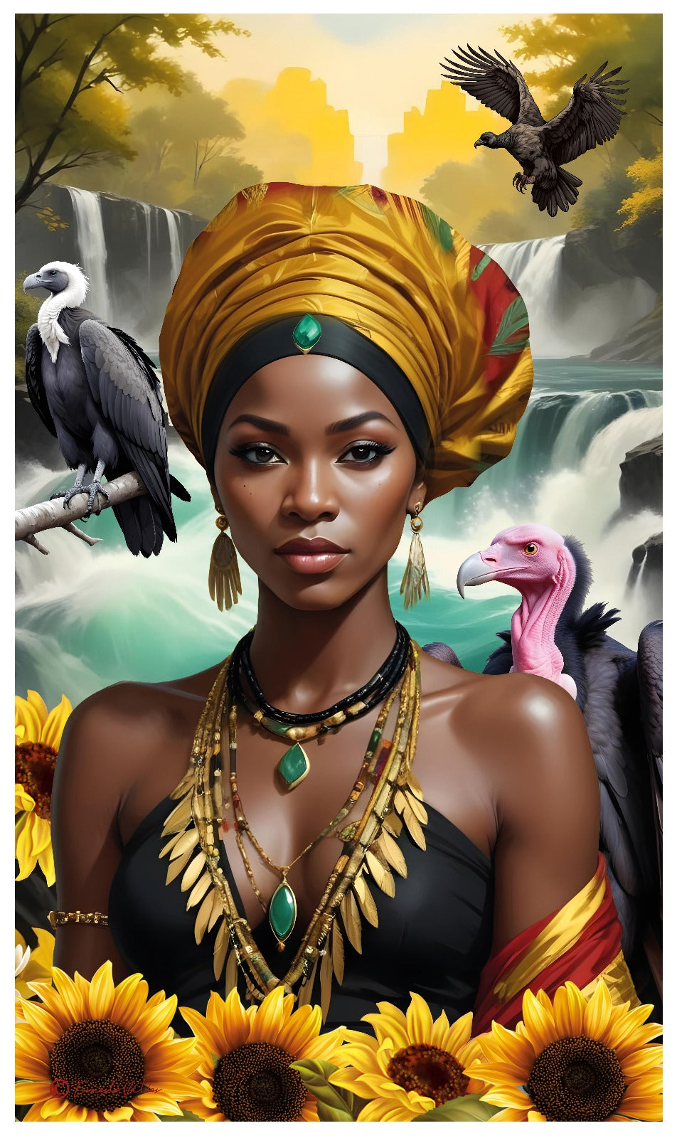 Oshun Ikolé Panel de Santo – Divine Messenger, Sweetness, and Mystical