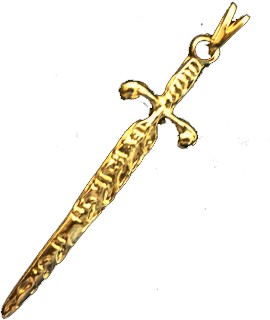 Saint Michael Sword Goldfilled