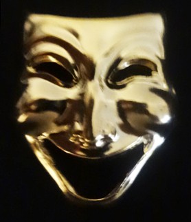 Mask Oya en Bronze 1 1/4\\" x 3/4\\"