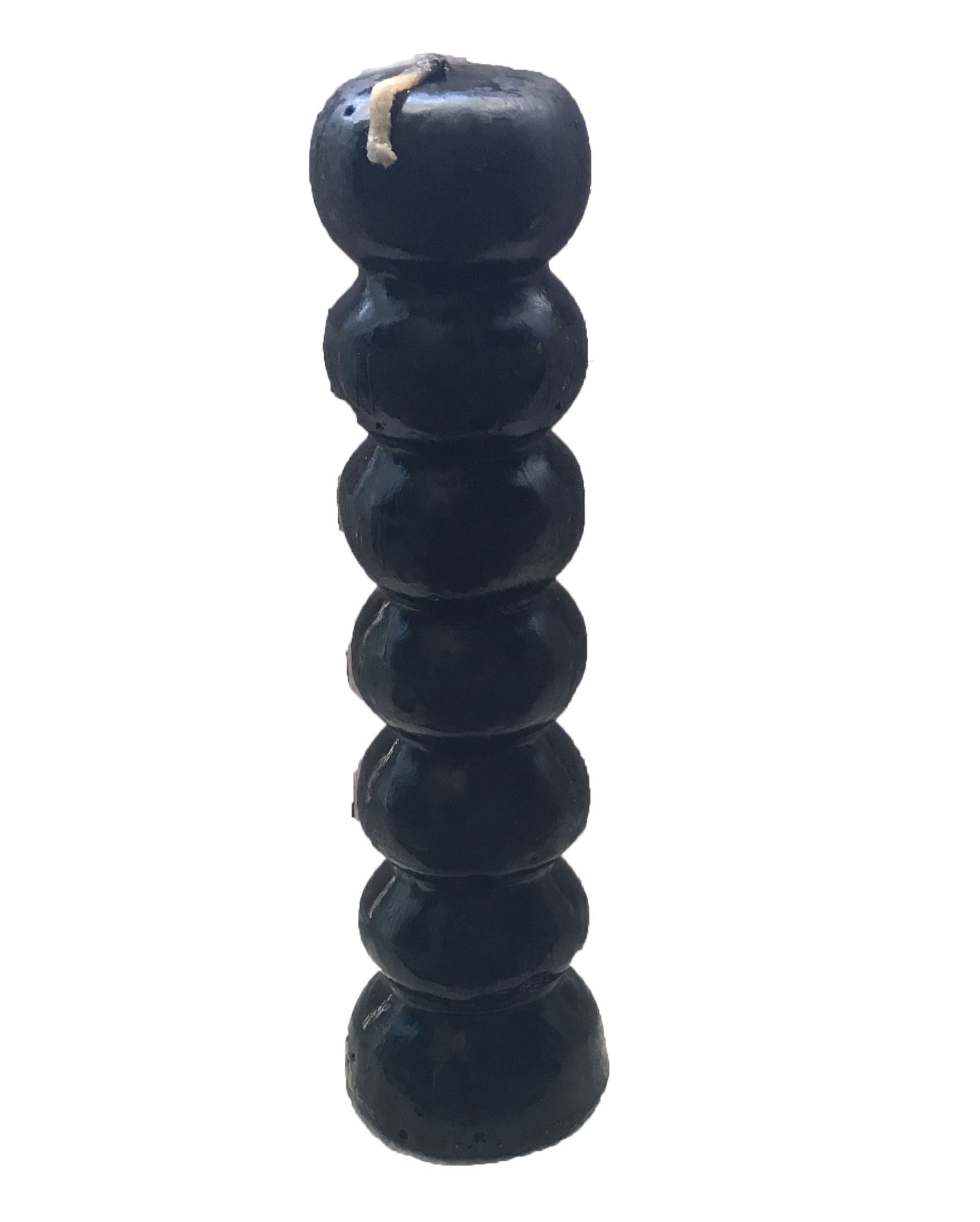 7 Knob Candle Black