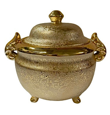 Sopera Tres Patas Oshun Dorada 10"X11"