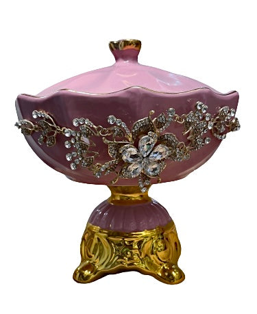 Sopera De Obba Base Dorada Y Joya Frontal 10"X9"